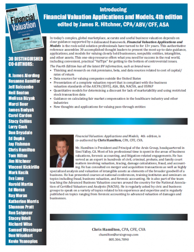 New book co-authored by Chris Hamilton: “Financial Valuation ...